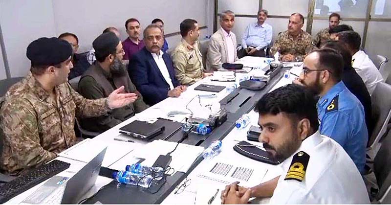 Chairman NDMA Lt. General Inam Haider Malik presiding over meeting for ...