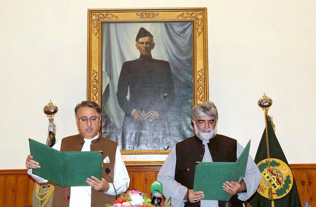 Ali Mardan Domki takes oath as Balochistan’s caretaker CM