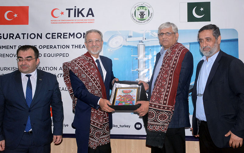 Sindh Caretaker Minister for Health Dr. Saad Khalid Niaz addressing the ...