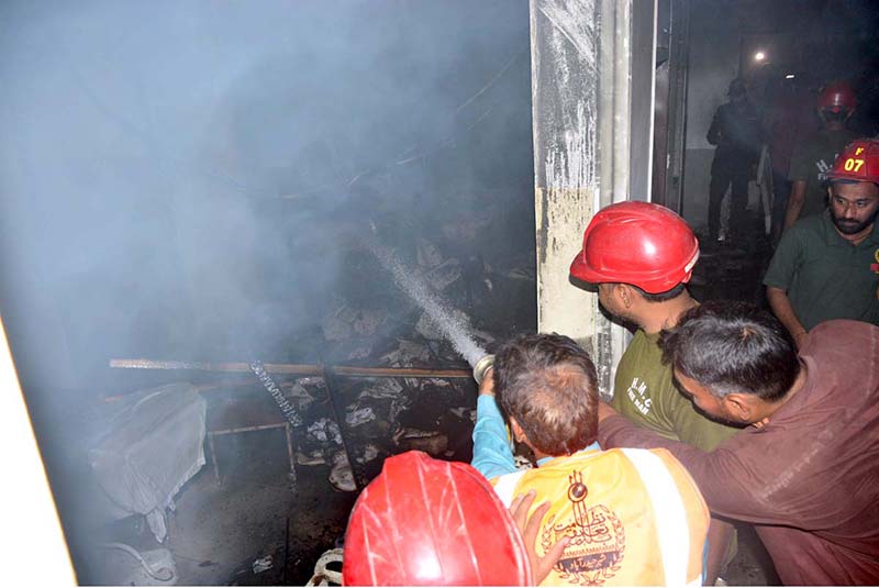 Firefighters struggling to extinguish fire in store room of kidney ward ...