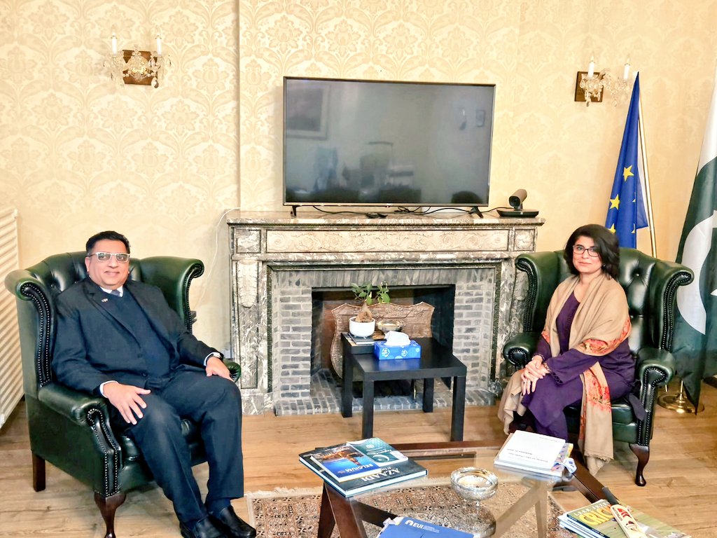 Malaysian ambassador calls on Amb. Amna Baloch