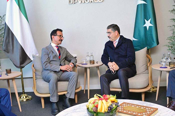 Caretaker Prime Minister Anwaar-ul-Haq Kakar held a meeting with Sultan Ahmed bin Sulayem, Group ...