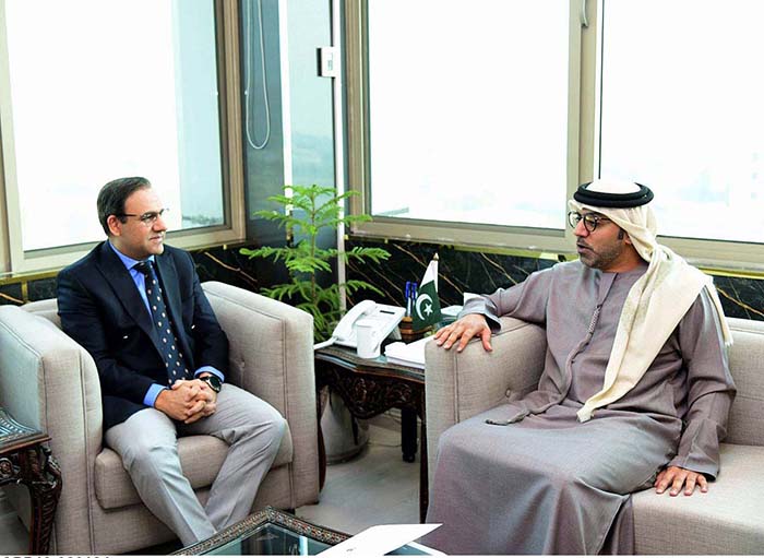 UAE Ambassador to Pakistan Hamad Obaid Ibrahim Salem Al-Zaabi called on Caretaker Federal ...
