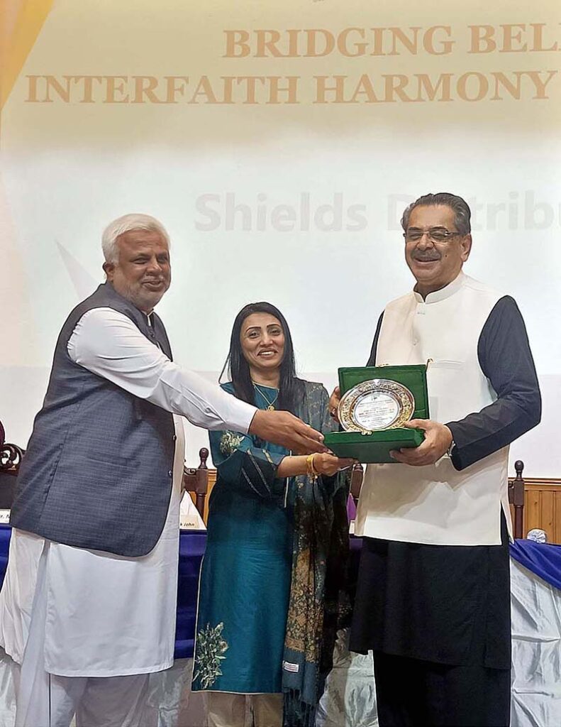 Caretaker Federal Minister of Religious Affairs & Interfaith Harmony Aneeq Ahmed distribution ...