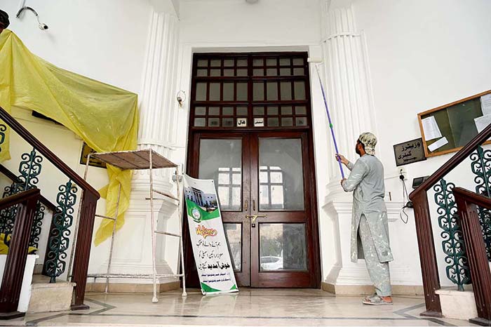 Whitewash, cleaning work starts at KP assembly building for a new ...