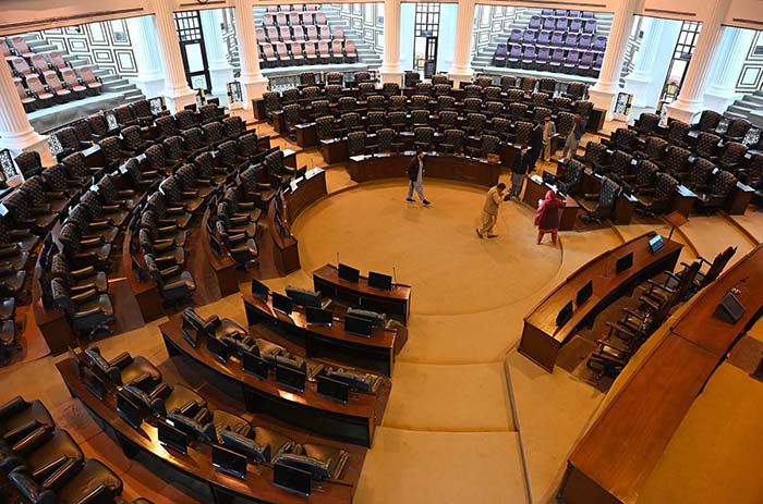 Whitewash, cleaning work starts at KP assembly building for a new ...