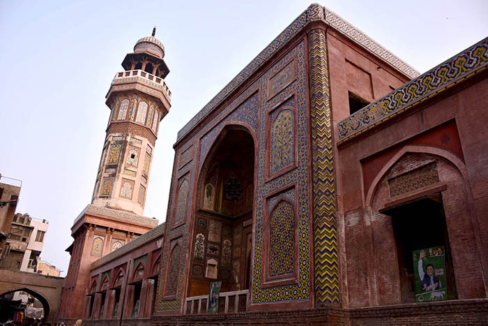 A view of Masjid Wazir Khan at walled city. The Masjid commissioned ...