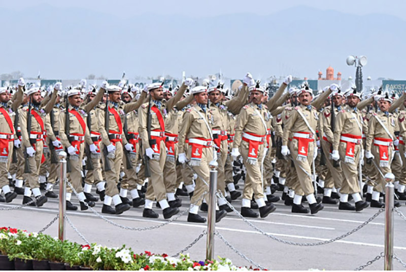 Pakistan Army troops participate in Pakistan Day 2024 parade ceremony ...