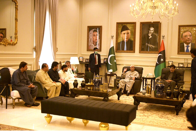 President Asif Ali Zardari meets with elected representative at Zardari ...