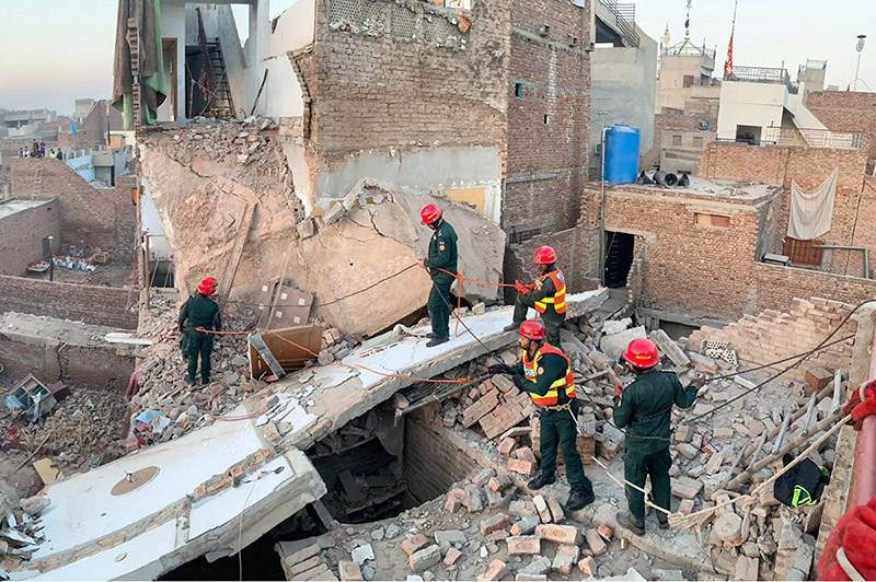 A large number of people attending the funeral prayer of nine victims ...