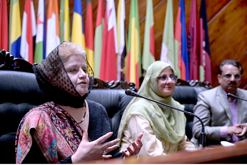 President Ida Rieu Schools, Ms Nadira Punjawani (HI SI) briefs the ...