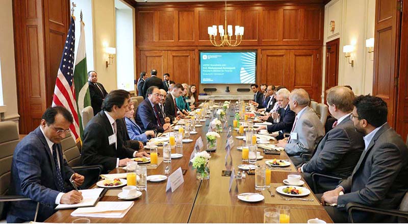 Finance Minister Mr. Muhammad Aurangzeb in a meeting with US Pakistan ...