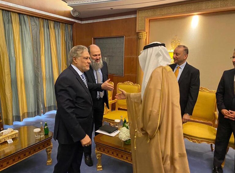 Foreign Minister Mohammad Ishaq Dar meets the President of the Islamic ...