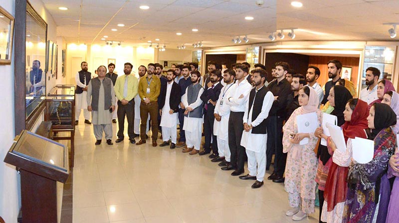 Students and faculty members of RIPHAH International University, Islamabad visiting Senate ...