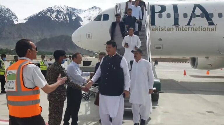 Muqam arrives in Gilgit Baltistan on three-day visit