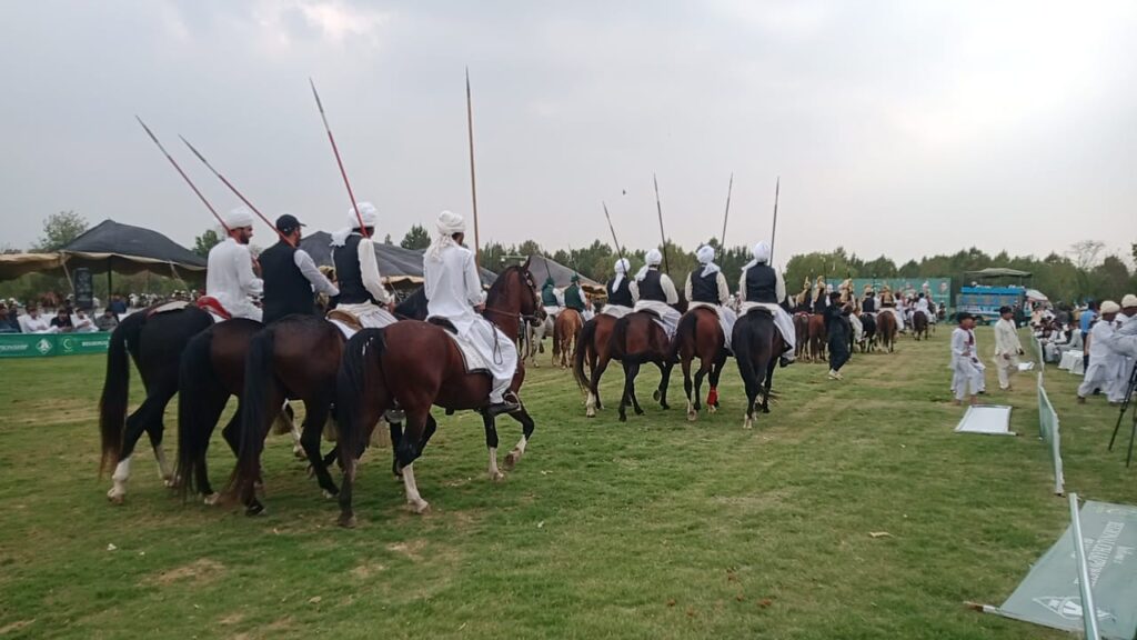 Tent pegging competition captivates Islamabad crowd at F-9 Park