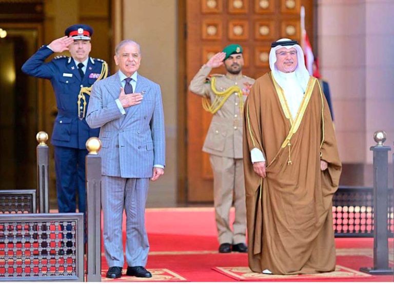 Prime Minister Muhammad Shehbaz Sharif reviews guard of honor at the Al ...