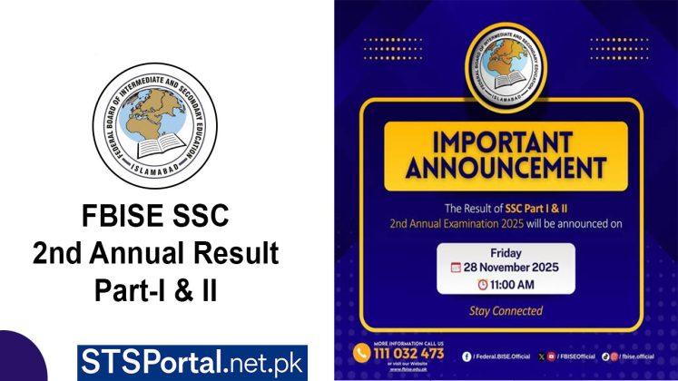 FBISE announces SSC Part I & II Second Annual Examination 2025 results